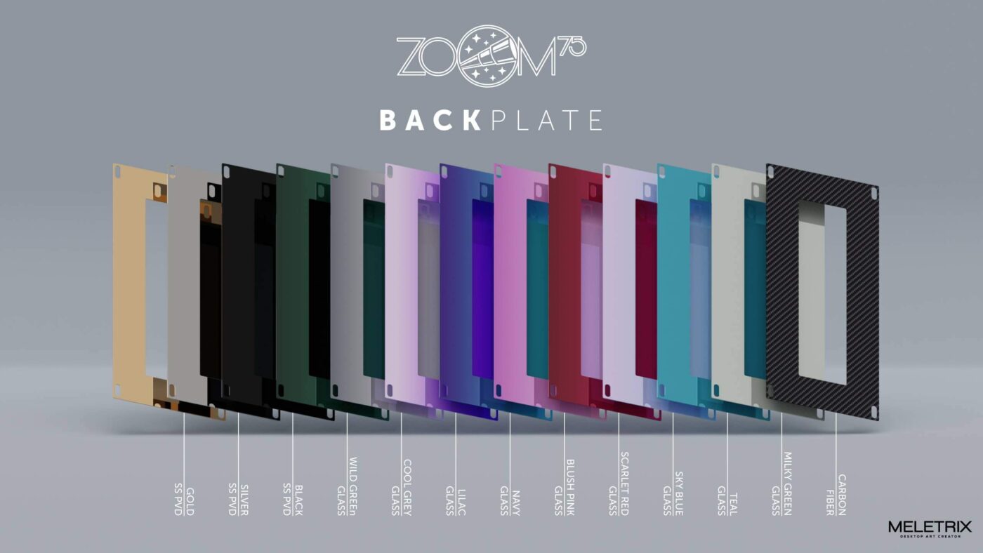 Zoom75 Essential Edition Custom Keyboard - Case Blush Pink - Backplate ...