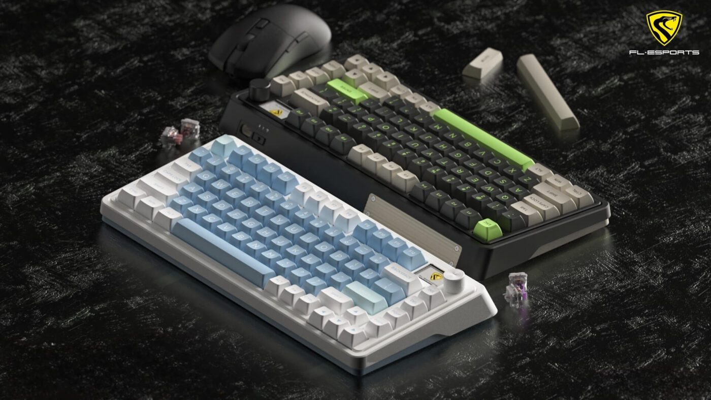 FL-Esport CMK75 RGB 3 Mode Wireless Keyboard - Desert Grey - 75% ...