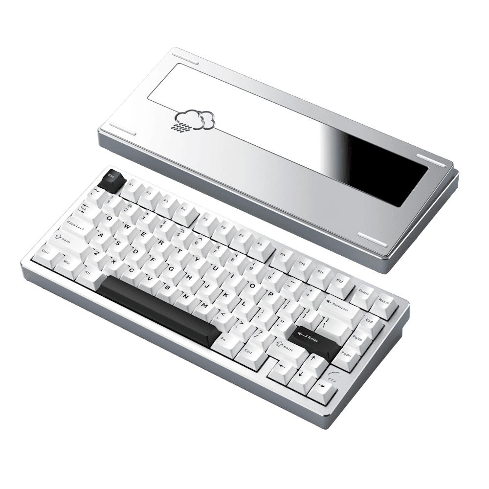 WOBKEY Rainy 75 Keyboard - Galaxy Silver - Tạ gương