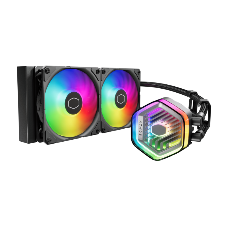 Cooler Master MASTERLIQUID 240 ATMOS ARGB Close-Loop AIO Liquid Cooling ...