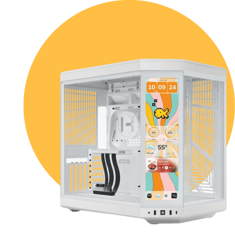 Vỏ case HYTE Y70 Touch Infinite - Pitch Black (ATX/Mid Tower/Màu Đen)