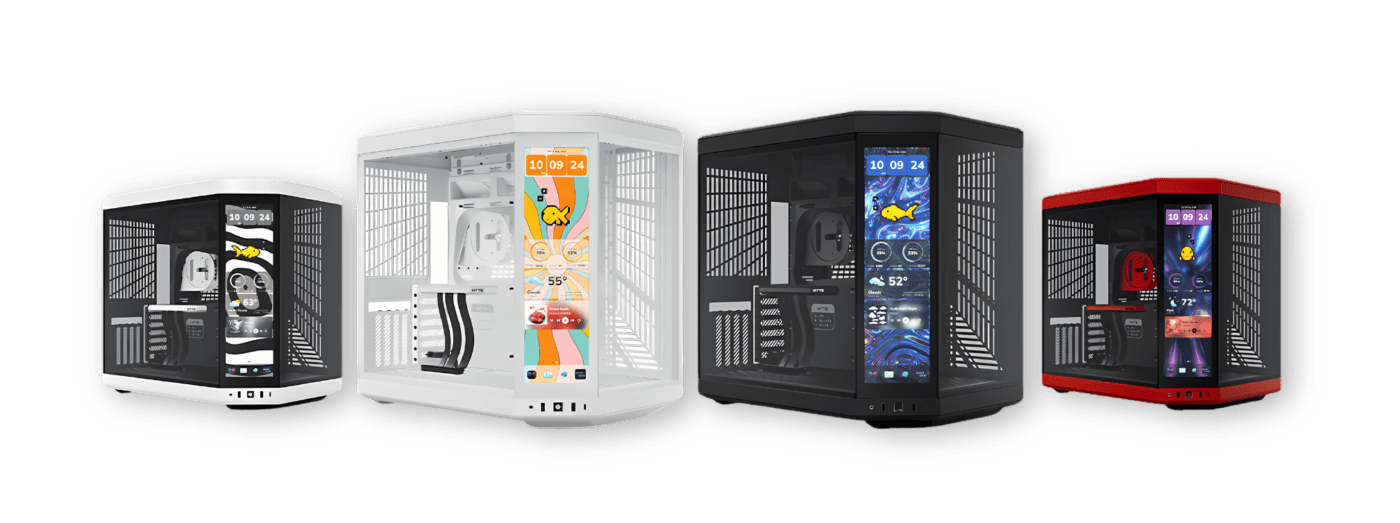 Vỏ case HYTE Y70 Touch Infinite - Pitch Black (ATX/Mid Tower/Màu Đen)