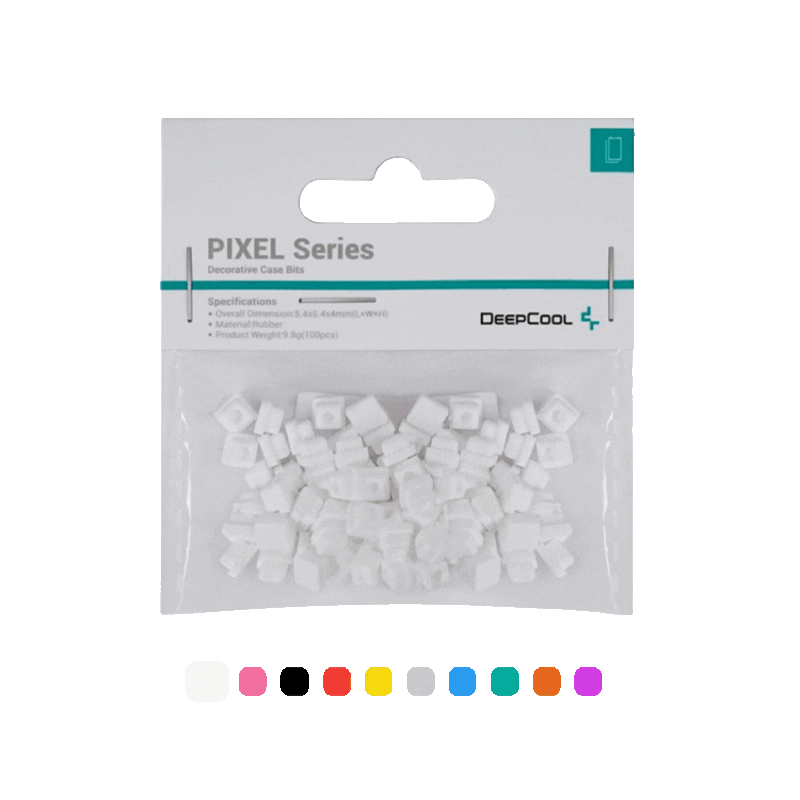 DEEPCOOL PIXEL Series - 10 variation colors, Silicone, 5.4x5.4x4mm(L×W×H)